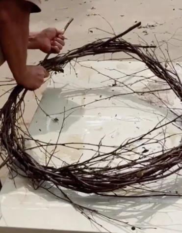 DIY Birch Branch Wreath