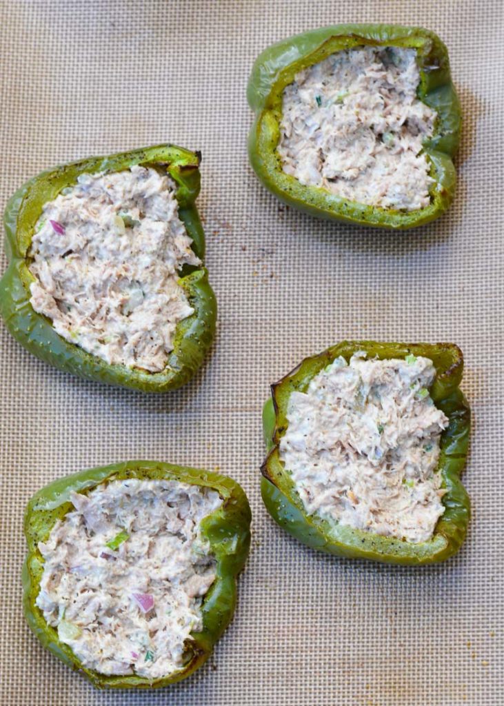 Tuna Melt Stuffed Peppers