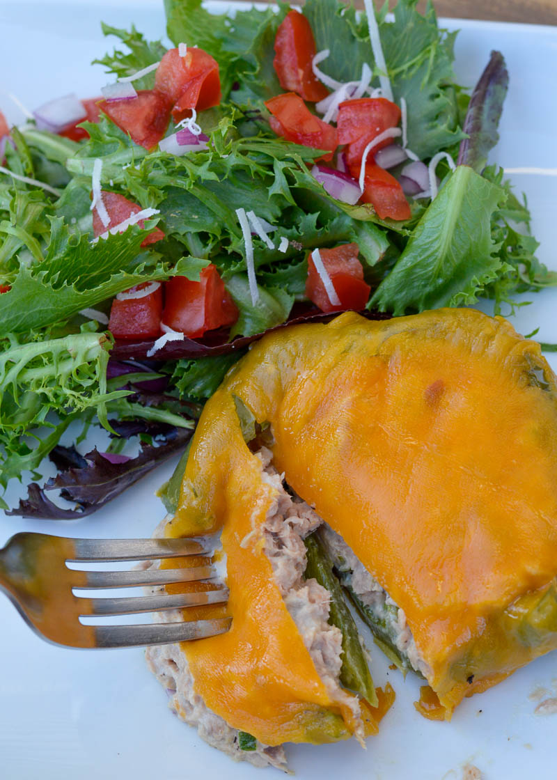 Tuna Melt Stuffed Peppers - Farm Life DIY