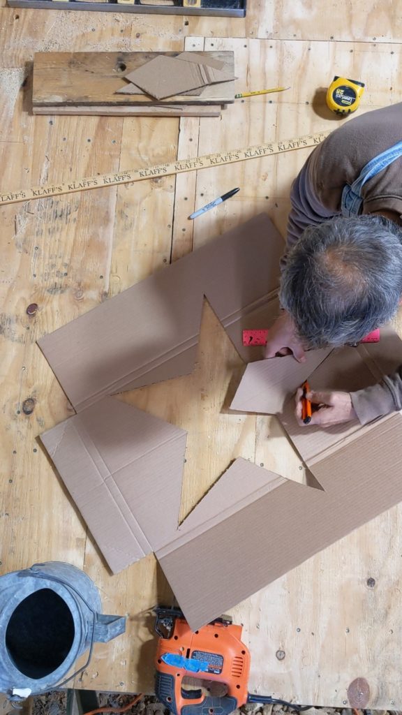 How to build a wooden star