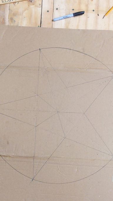 How to build a wooden star